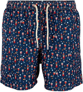 MC2 Saint Barth Homme, Maillots de bain, Bleu, Taille: S Lighting Micro Fantasy Swim Shorts
