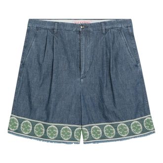 Valentino Baumwoll Casual Shorts - - Shorts - Herren - Blau - S