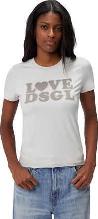 Desigual Damen 25SWTK10 T-Shirt, Black, XL