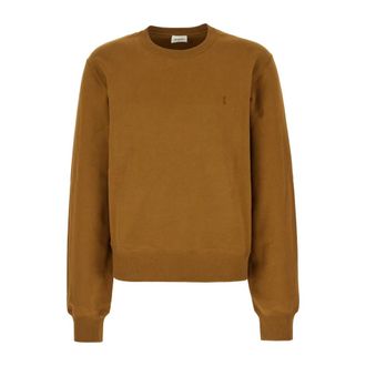 Saint Laurent Felpe Sweatshirt - - Sweatshirts & Hoodies - Herren - Braun - M