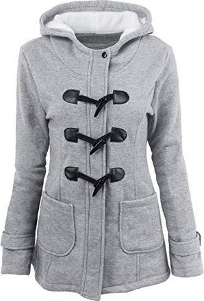 Generic Femme Manteaux Polaire dhiver Longue Parka Veste &agrave; Capuche Fausse Fourrure Blouson avec Zipp&eacute;e Grande Taille Couleur Unie V&ecirc;tements Veste hiver Chaude