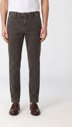 Pantaloni Torino Pantalon chino slim fit en coton stretch avec poches &agrave; rabat