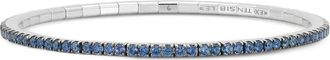 Roberto Demeglio bracelet en or blanc 18ct serti de saphir - Argent