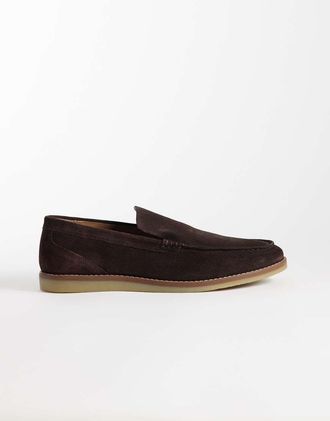 schuh Risk - Mocassins en daim - Chocolat-Marron