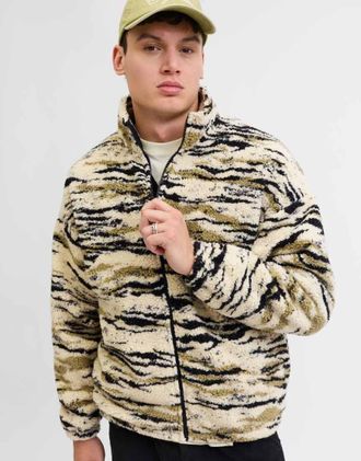 Jack & Jones Sweat-shirt en polaire - Gr&egrave;ge-Neutre