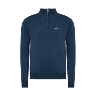 La Martina Herren, Strickwaren, Blau, 3XLGr&ouml;&szlig;e