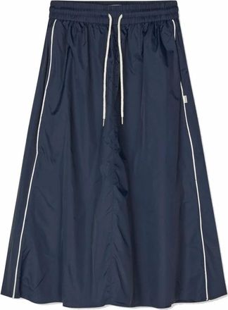 Mads Norgaard Femme, Jupes, Bleu, Taille: 44 FR Midi Skirt