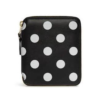 Comme Des Gar&ccedil;ons Punkte Leder Geldb&ouml;rse - - Accessories - Damen - Schwarzk - ONE SIZE