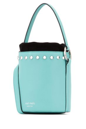 Meli Melo Womens Borsa Turquoise Leather Borse A Mano Bag