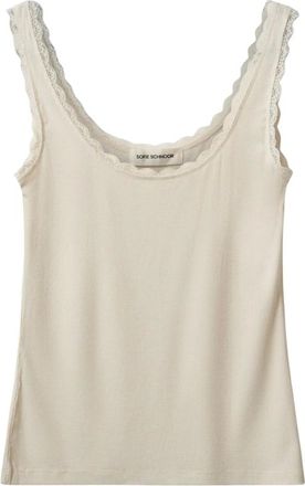 Sofie Schnoor Femme, Tops, Blanc, Taille: 44 FR Top sans manches