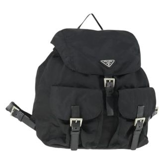 Prada Pre-owned Nylon Rucksack - - Pre-owned - Damen - Schwarzk - ONE SIZE