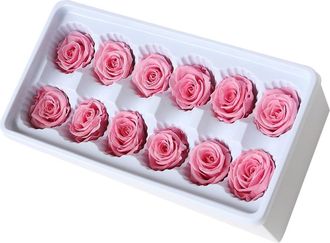 BESPORTBLE Hochzeitsdekoration 12 St&uuml;ck Konservierte Blumen Rosenstrau&szlig; Kasten mit 3 4cm Stielen f&uuml;r Festliche Anl&auml;sse und Innendekoration