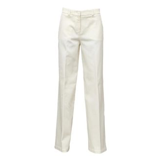 Ql2 Quelledue Straight Leg Hosen - - Trousers - Damen - Wei&szlig; - XS