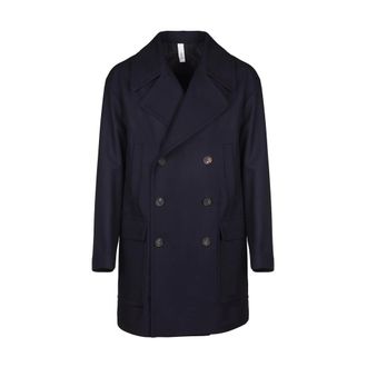 Hevò Herren, Mäntel, Blau, SGröße