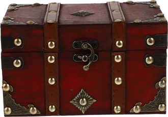 Artibetter Retro Holz Organizer mit F&auml;chern Kleiner Eleganter Schmuck Tischaufbewahrungsbox Robustes Leichtes Design f&uuml;r Ringe Ohrringe und Kleine Gegenst&auml;nde Vi