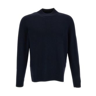 Drumohr Rundhals-Strickpullover - - Knitwear - Herren - Blau - 2XL
