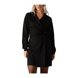 Another Label Schwarzes Milou Kleid - - Dresses - Damen - Schwarzk - S