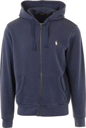 Polo Ralph Lauren Homme, Sweatshirts et sweats &agrave; capuche, Bleu, Taille: L Long Sleeve Full-Zip Sweat &agrave; capuche