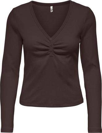 Only Onlfenja L/S V-Neck Top JRS Noos