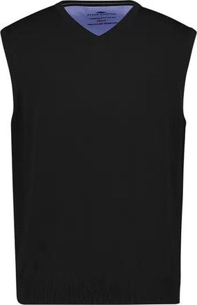 Fynch-Hatton Fynch-Hatton Herren Pullover schwarz Baumwolle unifarben