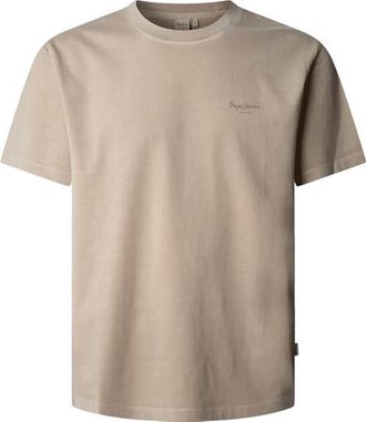 Pepe Jeans London T-Shirt Jacko pour Homme, Marron (Beige Clair), S, Marron (Beige Clair), S