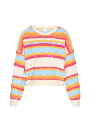 Izia Pullover Frauen cremewei&szlig; mehrfarbig