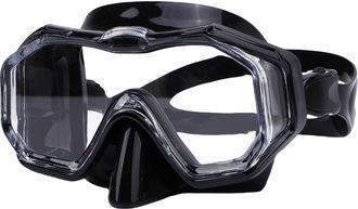 Generic Schwimmbrille, 180 Grad Weitsicht, Bruchsichere Linse mit Weicher Nasenabdeckung und Schnell Verstellbarem Riemen, Schwimmausrüstung für Erwachsene, S