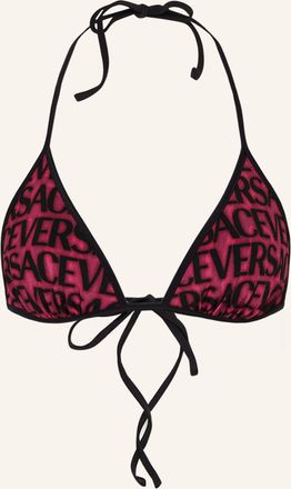 Versace Triangel-Bikini-Top Zum Wenden pink