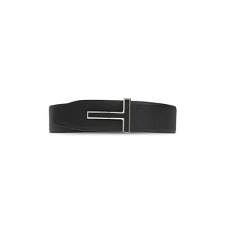 Tom Ford Grain Leather Insert Buckle T Belt - - Accessories - Herren - Schwarzk - 85 CM
