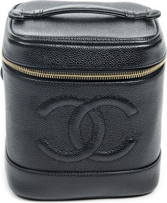 Chanel Kosmetiktaschen - CC Tall Vanity Case - Gr. unisize - in Schwarz - f&uuml;r Damen