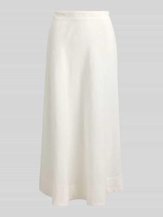 Lauren Ralph Lauren Midi-Rock aus reinem Leinen in A-Linie