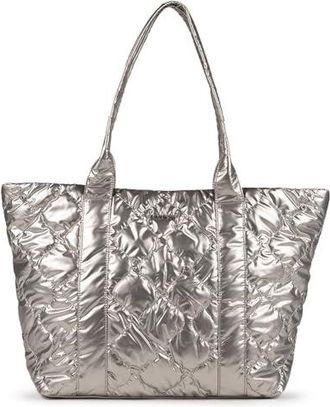 Munich Cover Fw25 Shopper C/Silver, Sacs à Dos Femme, Argent métallique