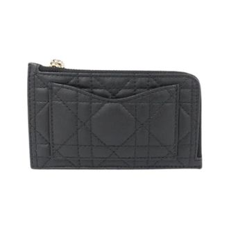 Dior Porte-monnaie Lady Dior Cosmos en agneau doccasion - Homme - Pre-owned - Noir - Taille: ONE Size