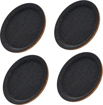 Lurrose 4 Stück Möbelgleiter Bodenschoner Vliesstoff rutschfest für Sofa Bett Schrank Geräuschdämpfend Verschleißfest Vielseitig für Möbelbeine und Bürogeräte