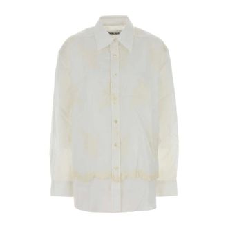 Our Legacy Femme, Blouses et Chemises, Blanc, Taille: 42 FR Cotton Oversize Shirt