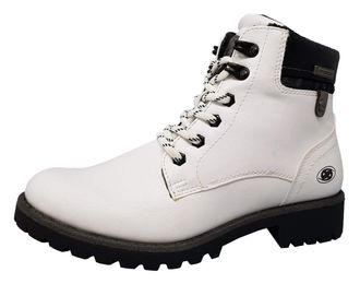 Dockers by Gerli Damen 43FA307 Combat Boots, Wei&szlig; (Weiss/Schwarz 501)