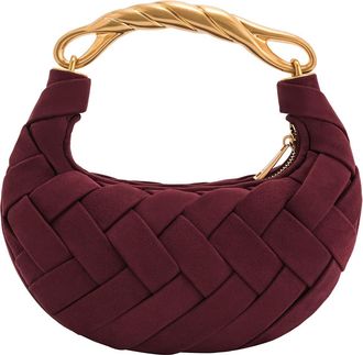 JW PEI Damen Orla Handtasche - Flecht Weinrot