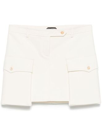 Tom Ford minijupe en coton - Blanc