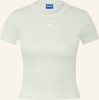 HUGO BOSS Hugo Cropped-Shirt gruen