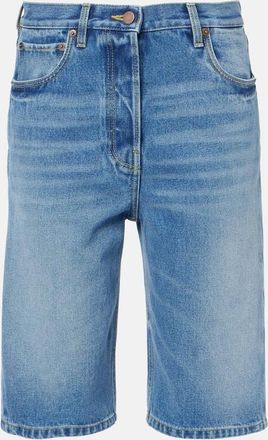 Prada High-Rise Jeansshorts