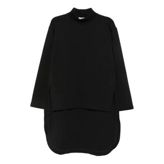Plan C Baumwollpullover mit Rundhalsausschnitt - - Knitwear - Damen - Schwarzk - S