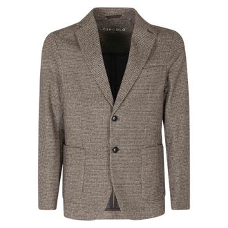 Circolo 1901 Blazer Special Print - - Jackets - Herren - Braun - M