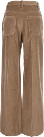 Brunello Cucinelli Wide-Leg Corduroy Trousers - Beige