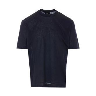 C.P. Company C.p. Company, Homme, Tops, Noir, Taille: XL T-Shirt en coton avec logo