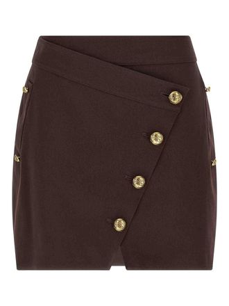 Elisabetta Franchi Mini Jupe - Marron