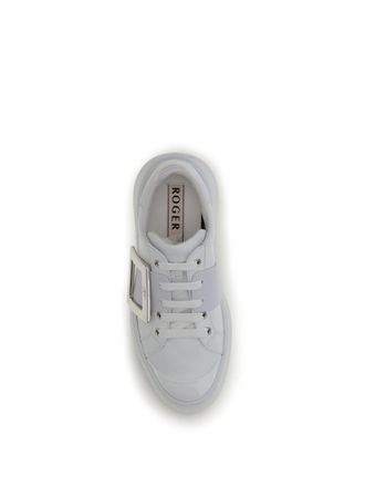 Roger Vivier Womens Sneakers Viv Skate White Trainers
