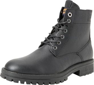 Jack & Jones Bestseller A/S Jfwbernie Pu Bateau Bottines à lacets en polyuréthane Homme, Anthracite, 41 EU
