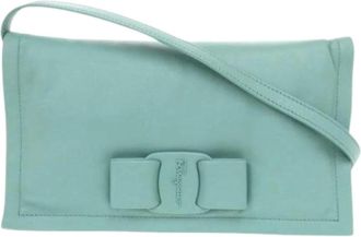 Ferragamo Sac port&eacute; &eacute;paule Pre-owned - Femme - Pre-owned - Bleu - Taille: ONE Size