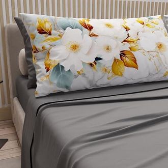 Petti Artigiani Italiani Bettwäsche aus Baumwolle mit Kissenbezügen mit Digitaldruck, Bettlaken für französisches Bett, Bettwäsche-Set für französisches Bett, Flower Ceramic-0