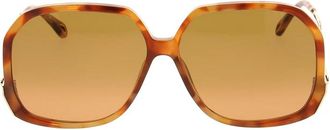 Chlo&eacute; Square Sonnenbrillen - - Accessories - Damen - Braun - ONE SIZE